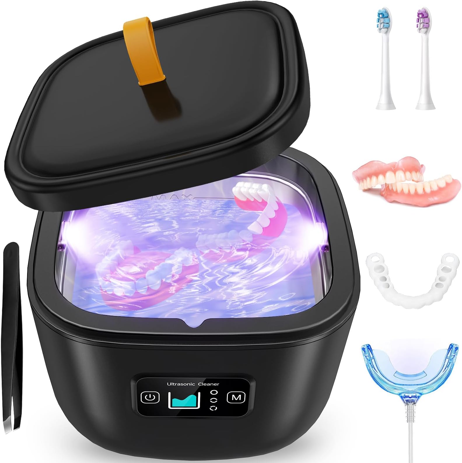 Amazon.com : Ultrasonic Retainer Cleaner Machine for Denture - Raccomb ...