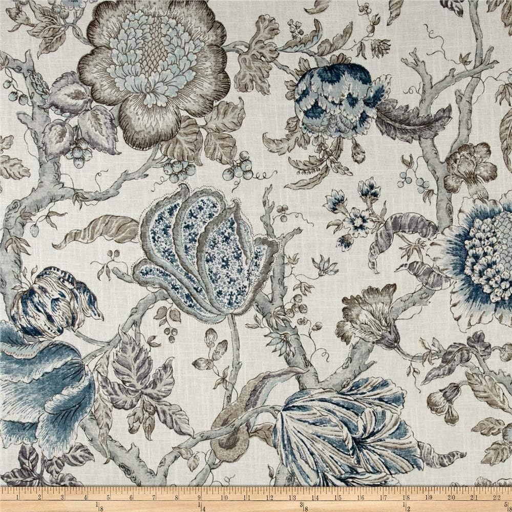 Amazon.com: P Kaufmann Bronte Linen Sky, Fabric by the Yard : Arts ...