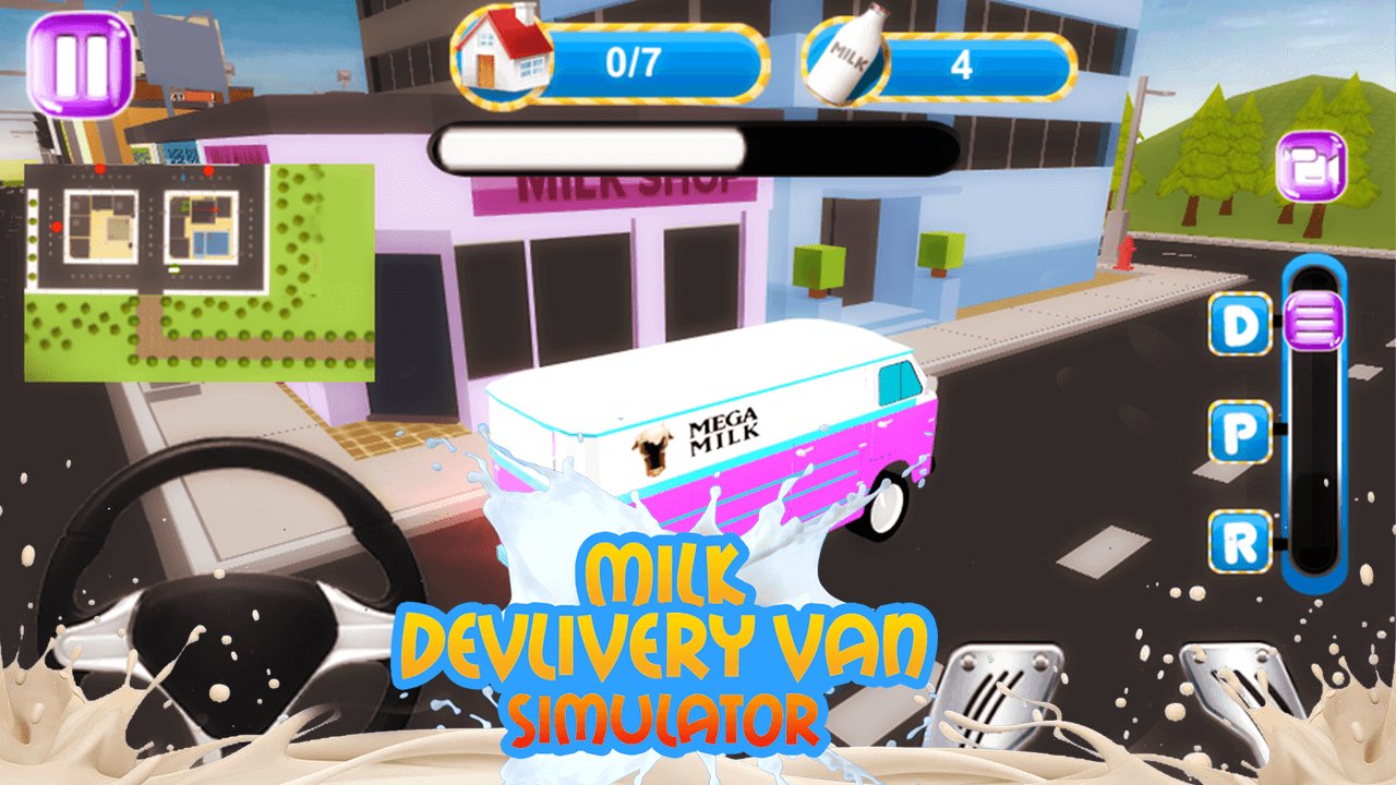 Milk Delivery Driver Simulator 3D: Delivery Tycoon Food Transporter in ...