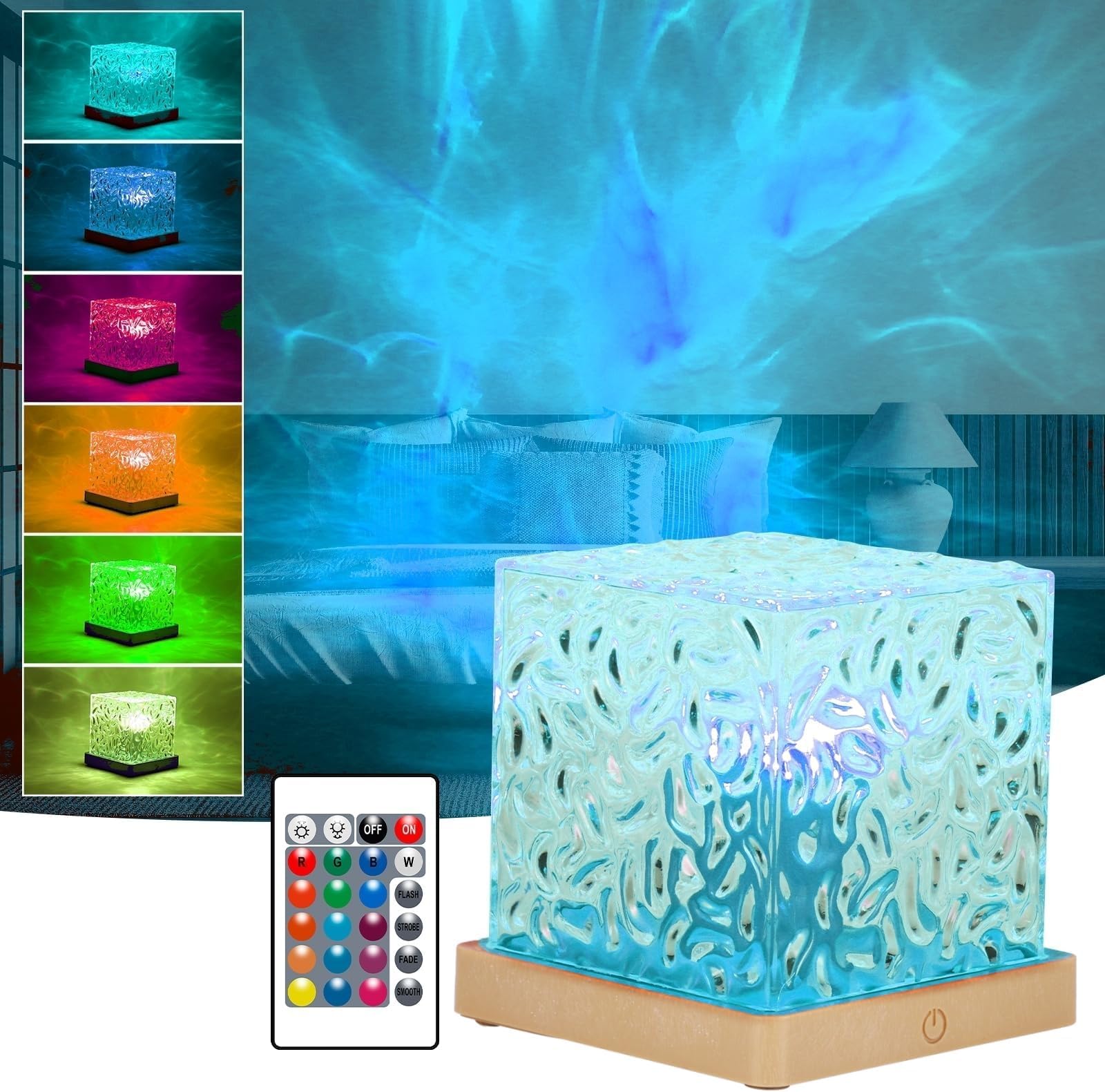 Galaxy Projector Night Light for Bedroom, Touch Lamps Bedside Star ...