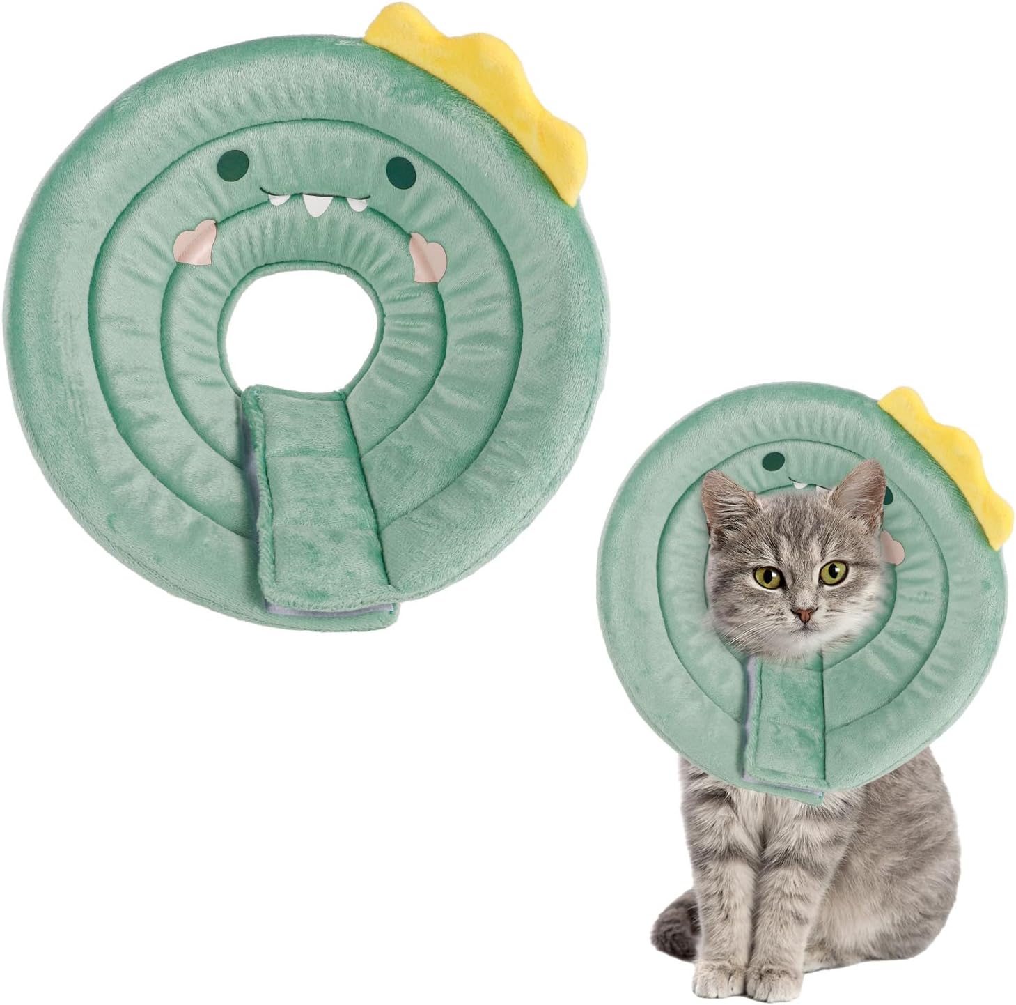 Amazon.com : FRIUSATE Cat Cone Collar Soft, Cute Cat Recovery Collar ...