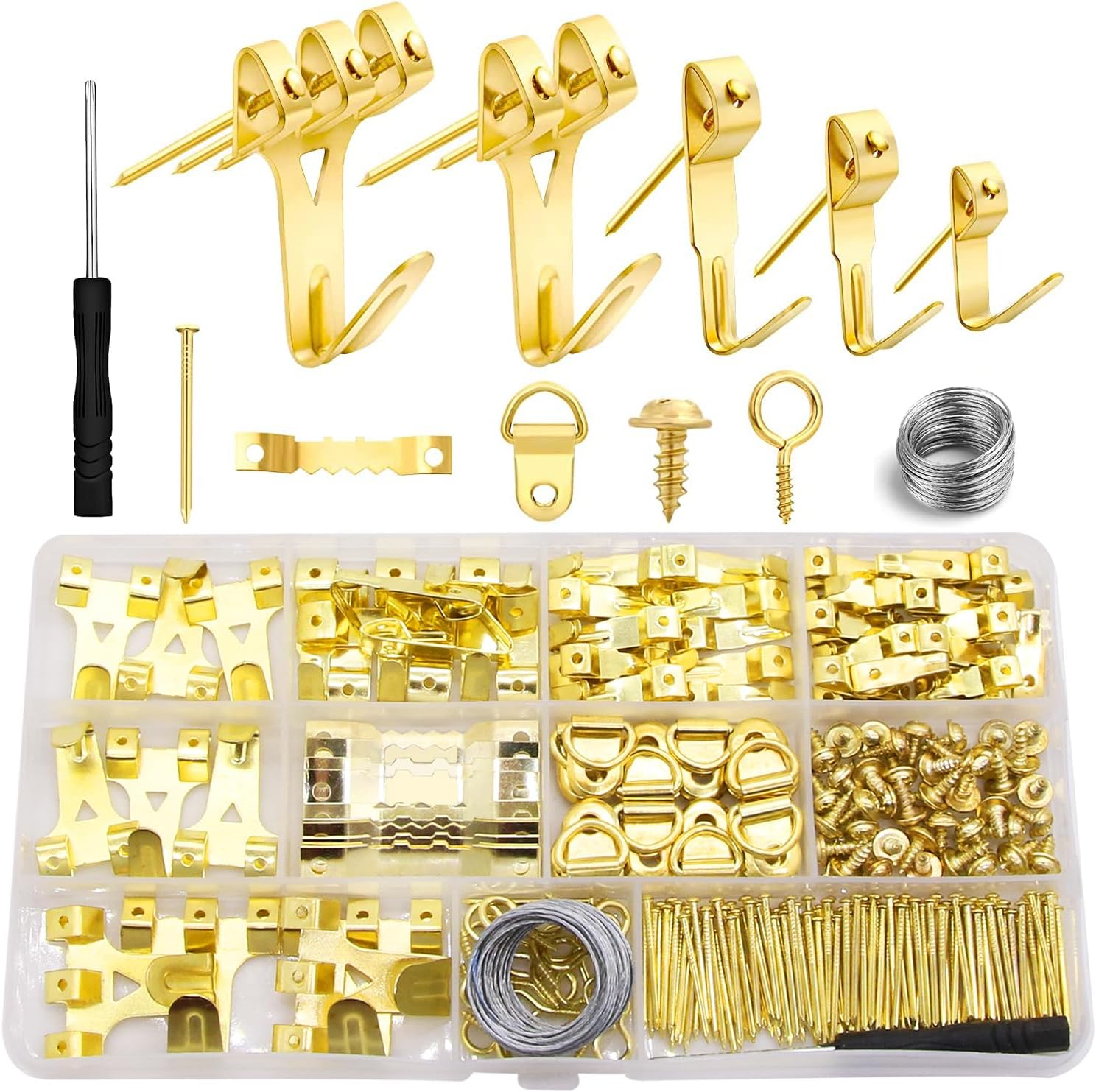 EITEYI 251Pcs Crochet pour Cadre Photo,Kit Crochet Mural Tableau ...