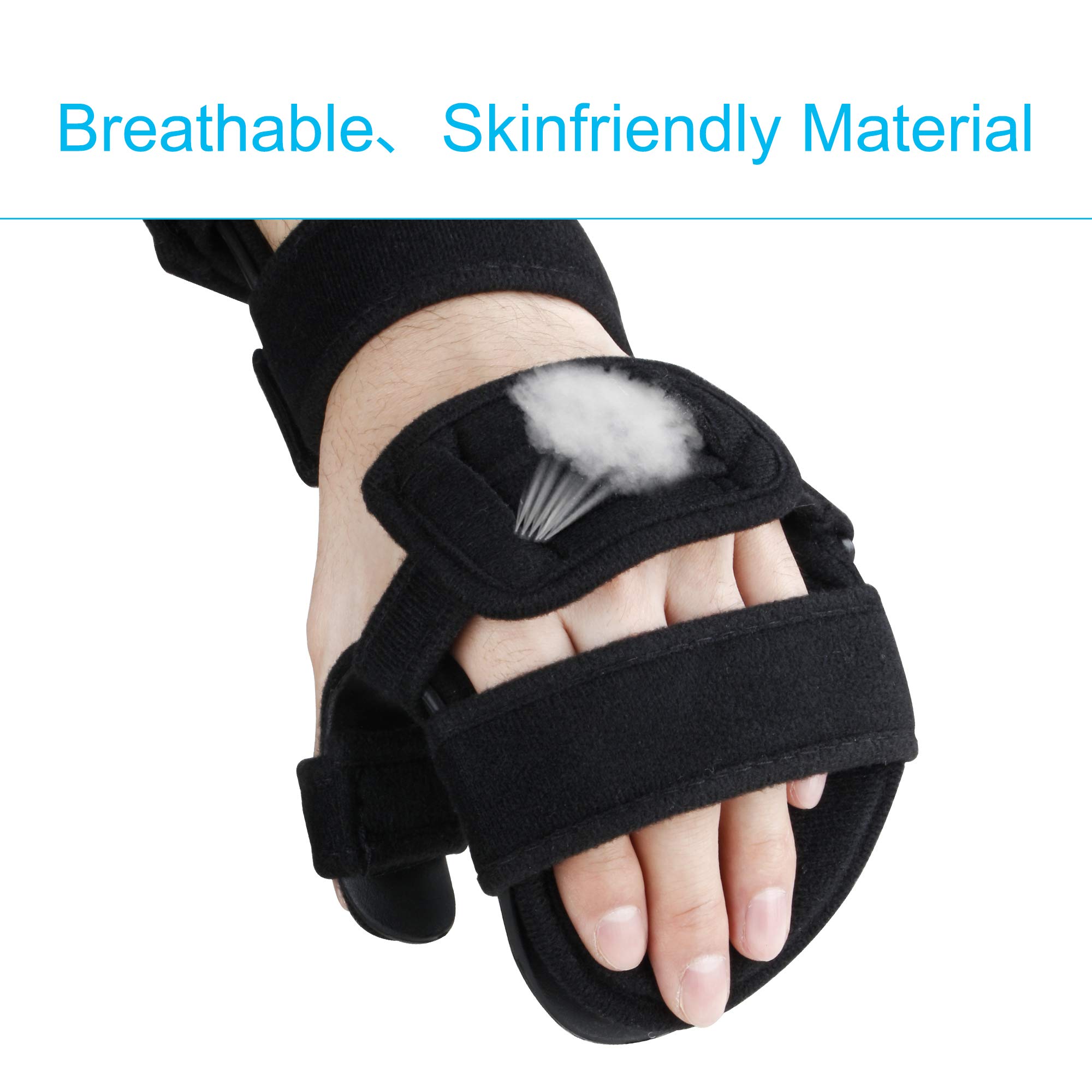 REAQER Stroke Hand Brace Soft Resting Hand Splint Support Finger Wrist ...