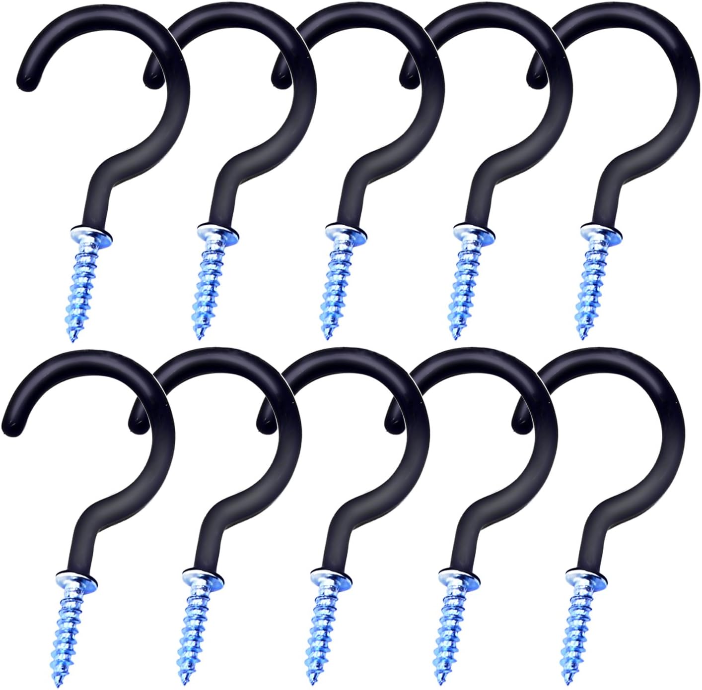 Amazon.com: Esfun 20 Pcs 2 Inches Cup Hook Wall Ceiling Screw Hooks for ...