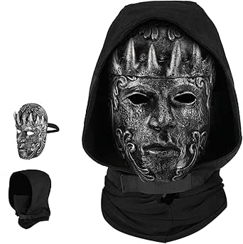 Amazon.com: ZornRC Scary Mask with Black cloak - Full Face Latex Mask ...