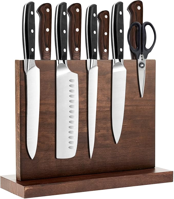 Magnetic Knife Block Knives Storage Holder Knife Holder Double Side ...