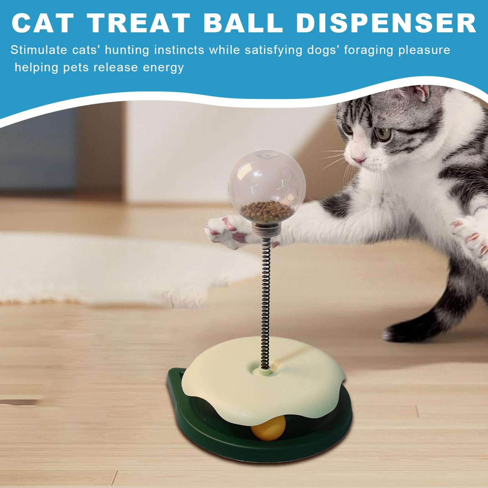 Interactive Feeders Cat Treat Puzzle - Cat Puzzle Feeder Enrichment Toy ...