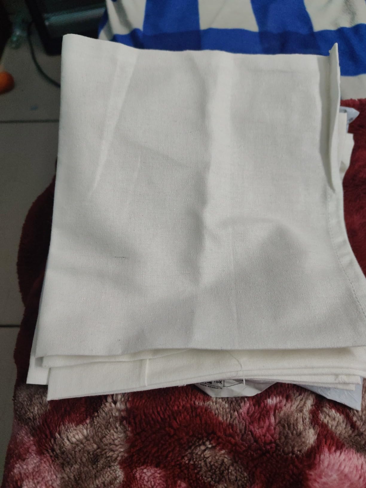 WIDELY PURE Cotton Roti Clothes Wrap (15X15 Inch) Muslin Cloth for ...