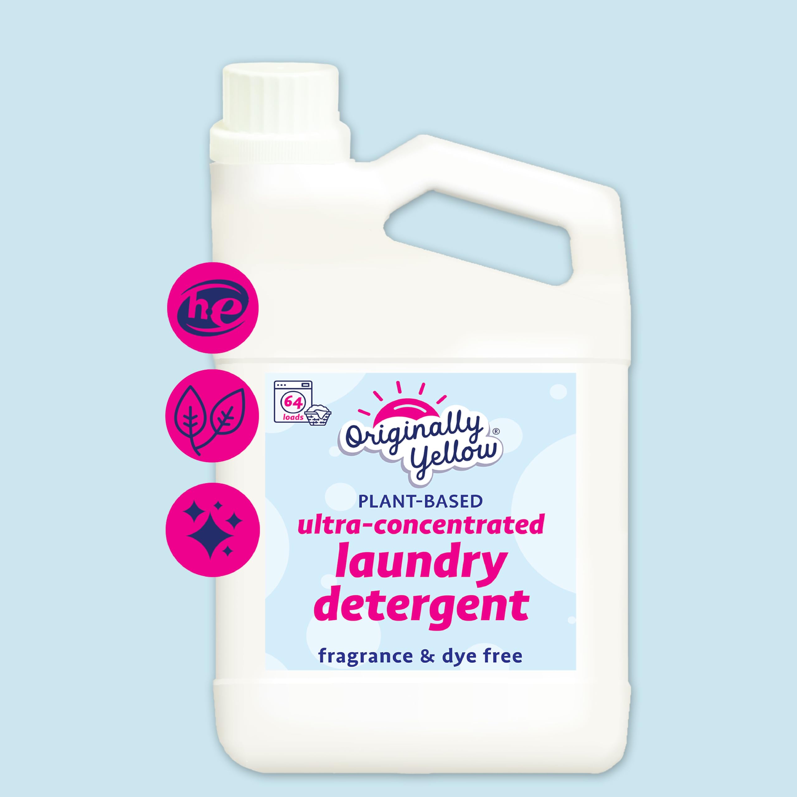 Amazon.com: Originally Yellow Plant Based Laundry Detergent | Fragrance ...