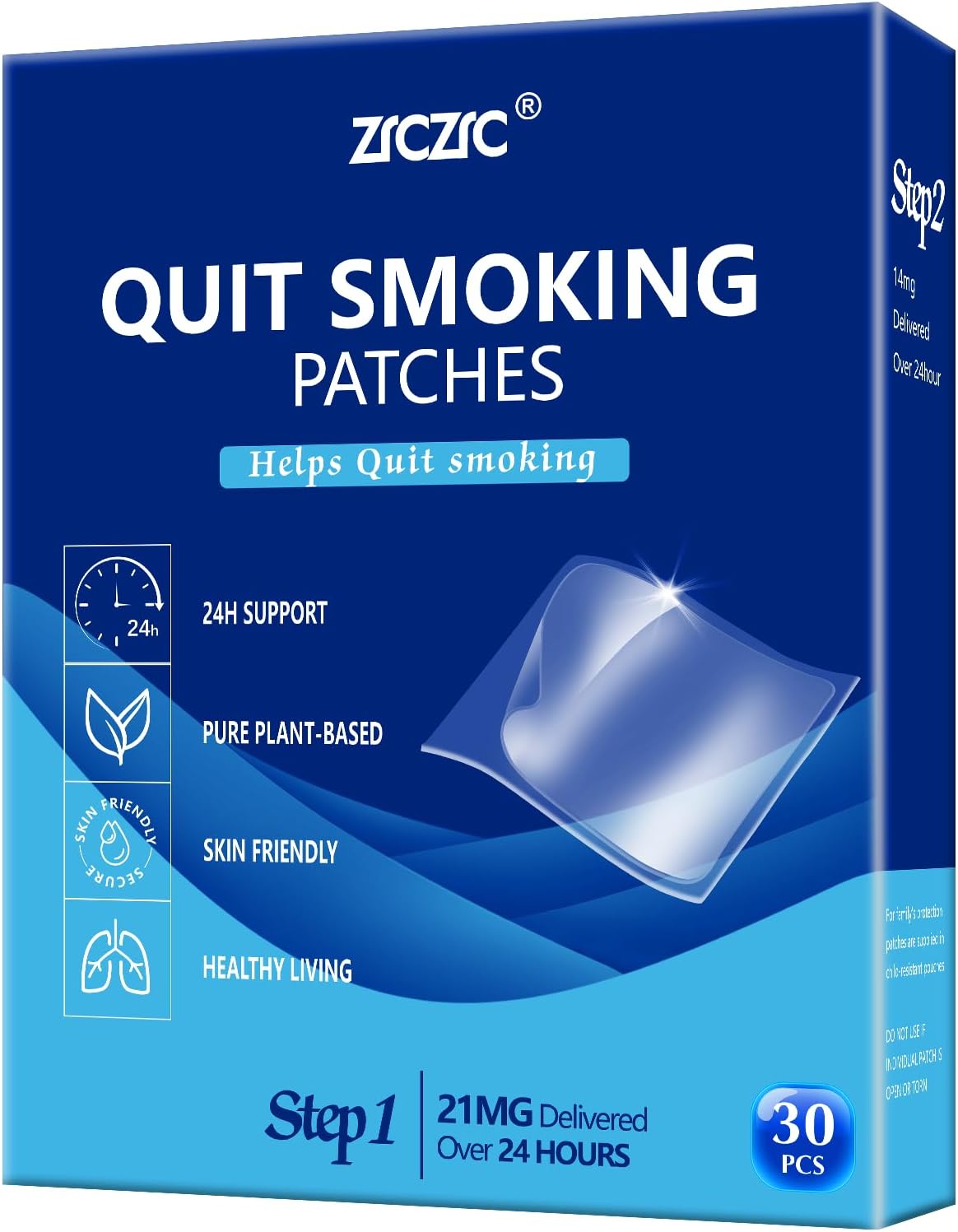 Amazon.com: Nicotine Patches,Quit Smoking Patches, 21mg Step 1 Stop ...