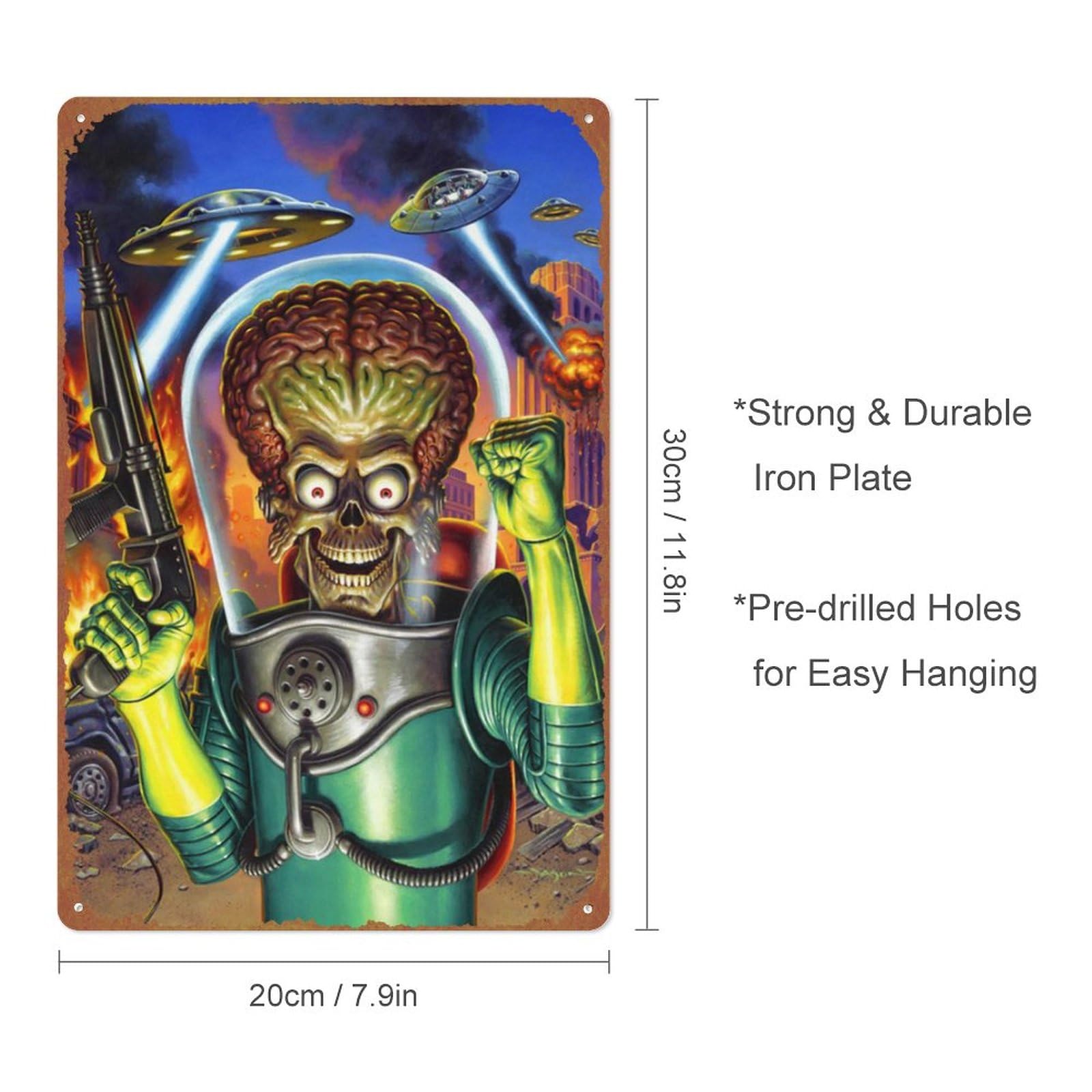 Snapklik.com : Mars Attacks Creative Tin Logo Vintage Poster Wall ...