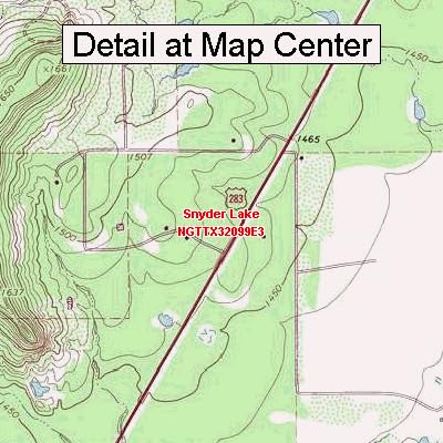 Amazon.com : USGS Topographic Quadrangle Map - Snyder Lake, Texas ...
