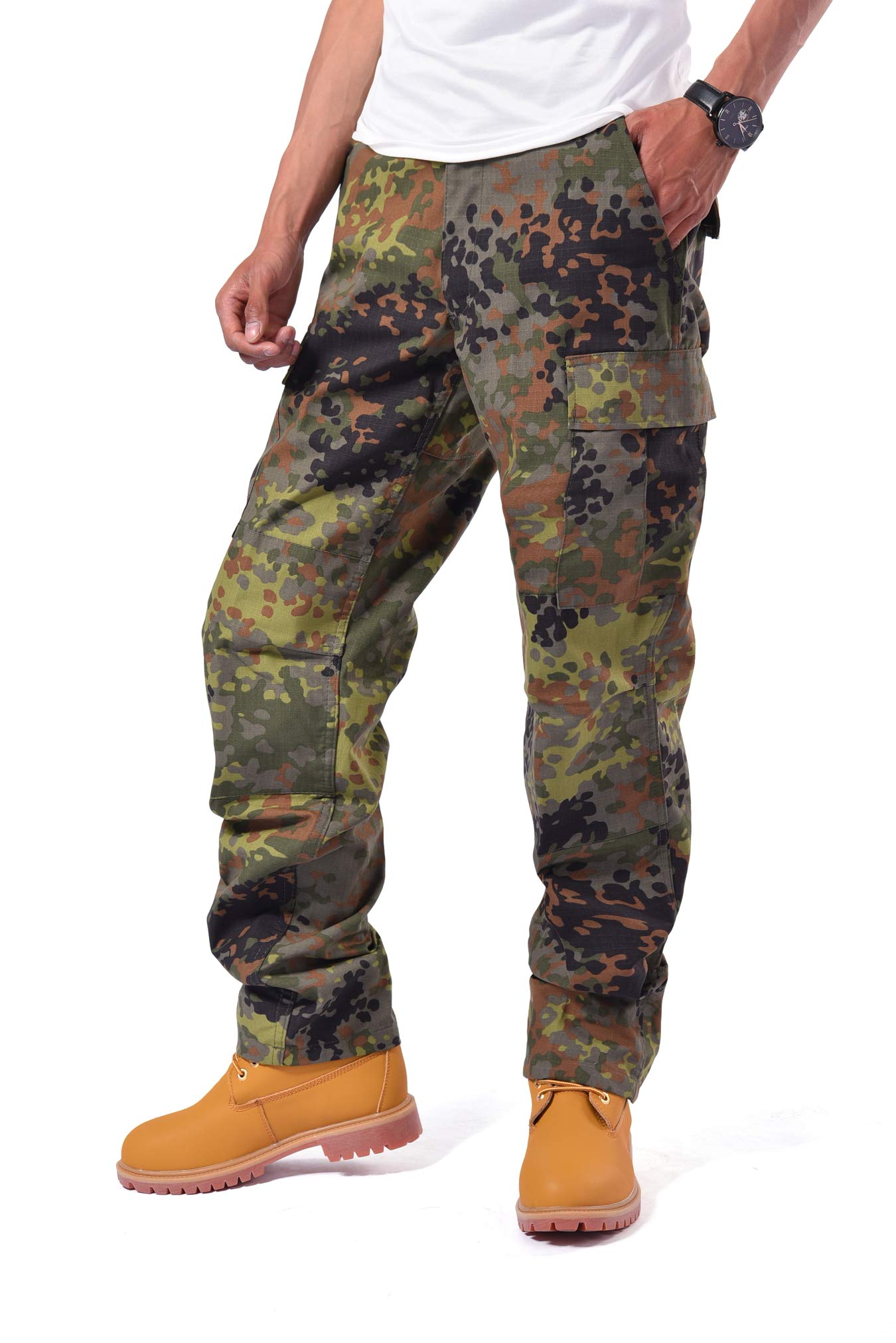 Snapklik.com : BACKBONE Mens Casual Street Fashion Camo Cargo Pants ...