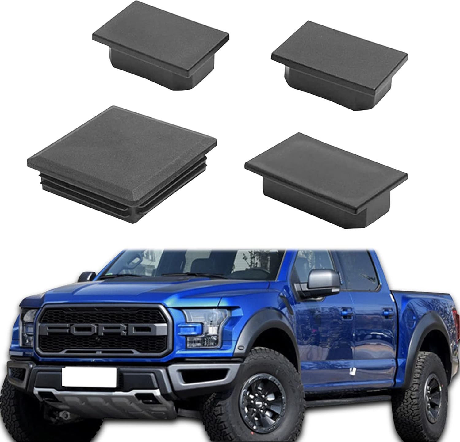 Amazon.com: Jawmoy 4 PCS Frame Tube Hole Plug, Body Rear Left & Right ...