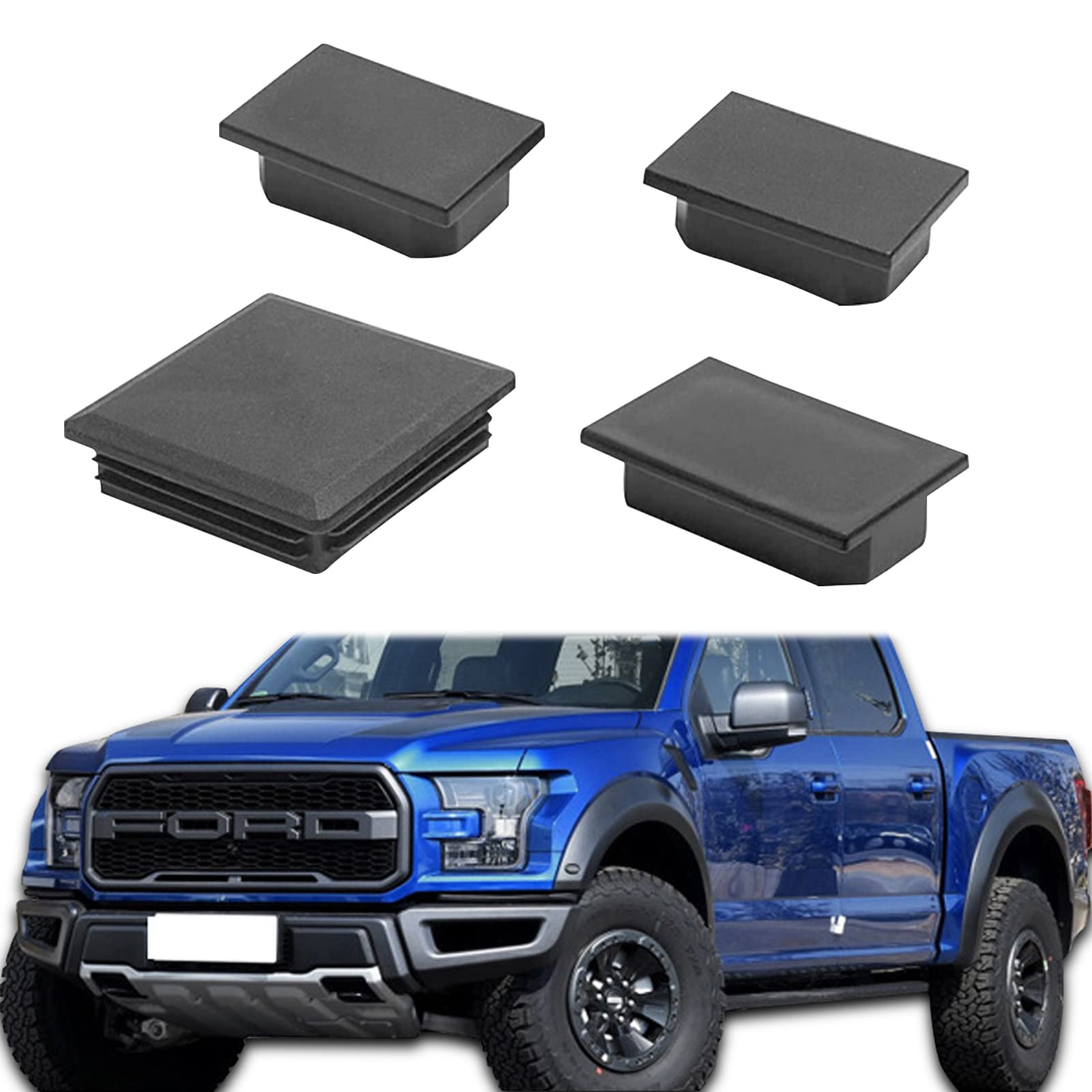 Amazon.com: Jawmoy 4 PCS Frame Tube Hole Plug, Body Rear Left & Right ...