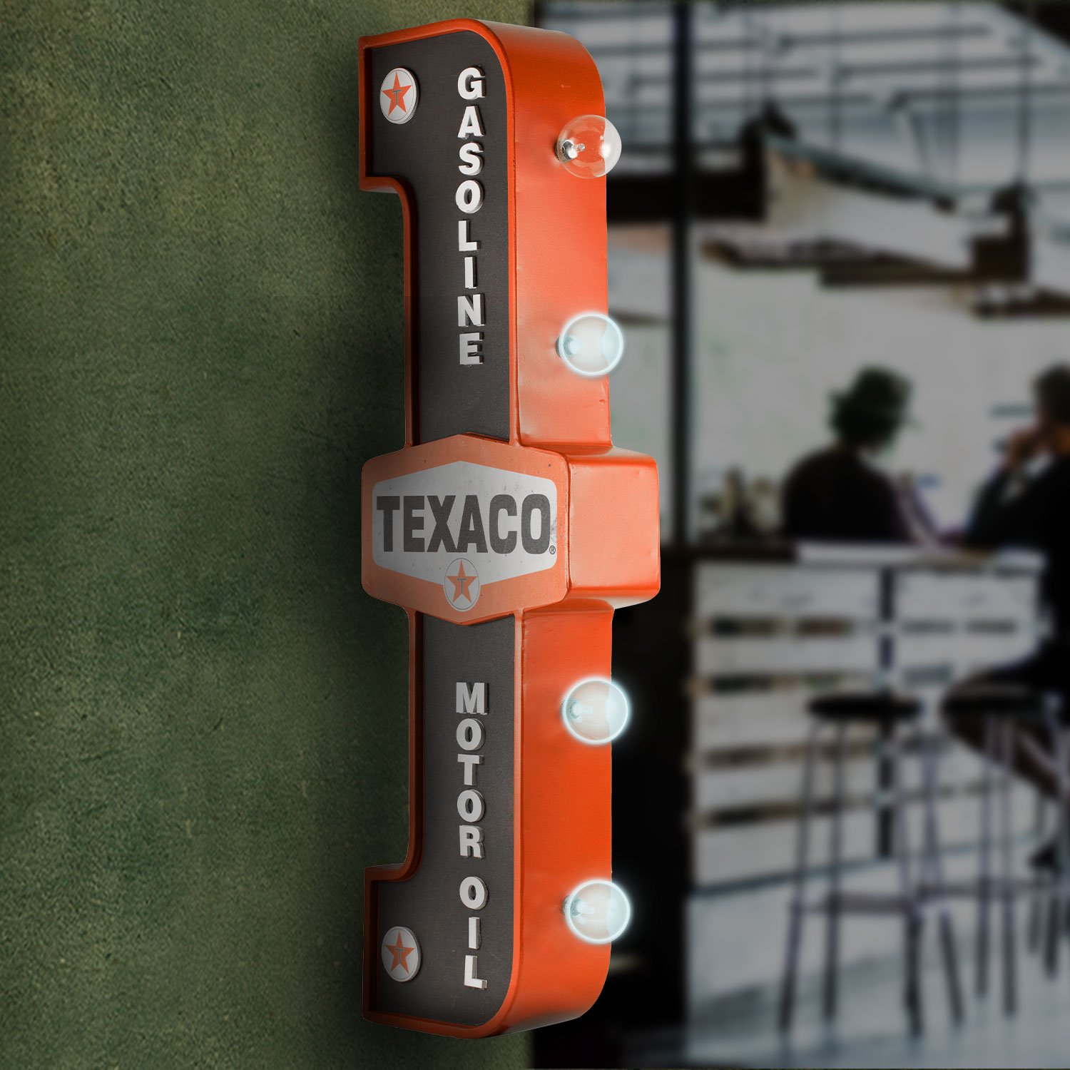 American Art Decor Officially Licensed Vintage Texaco Gas Station LED ...