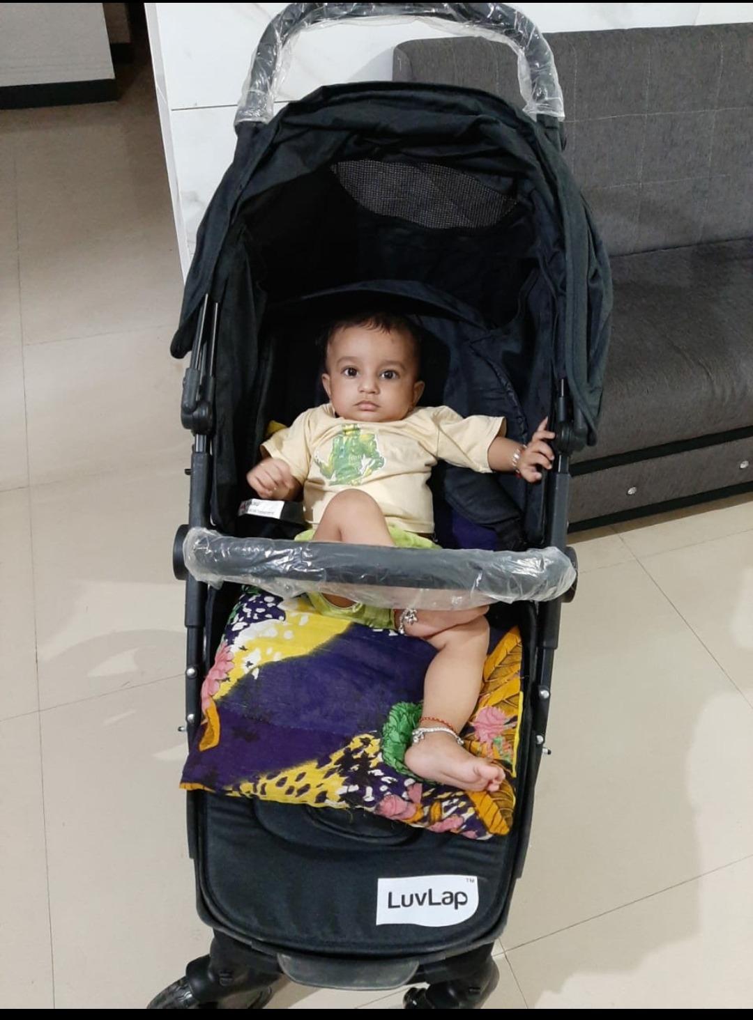 LuvLap Golf Baby Stroller/Pram with 5 Point Safety Harness, 0-3 Years ...