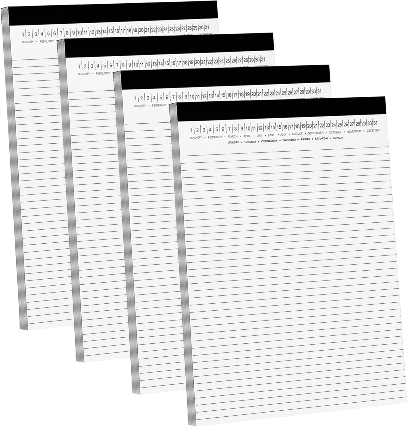 Amazon.com : Mymazn Small Legal Pads 5-3/4"x 8-1/2" Notepad with Date ...