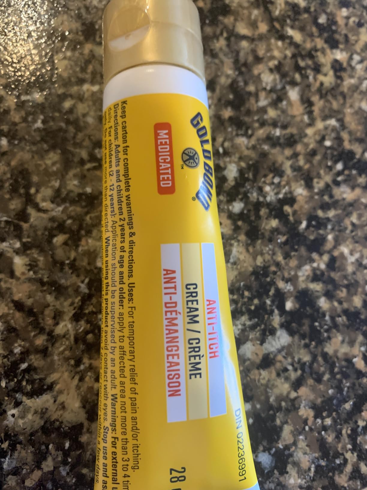 Gold Bond Medicated Anti Itch Cream, 28g Tube, Hand and Body Cream that ...