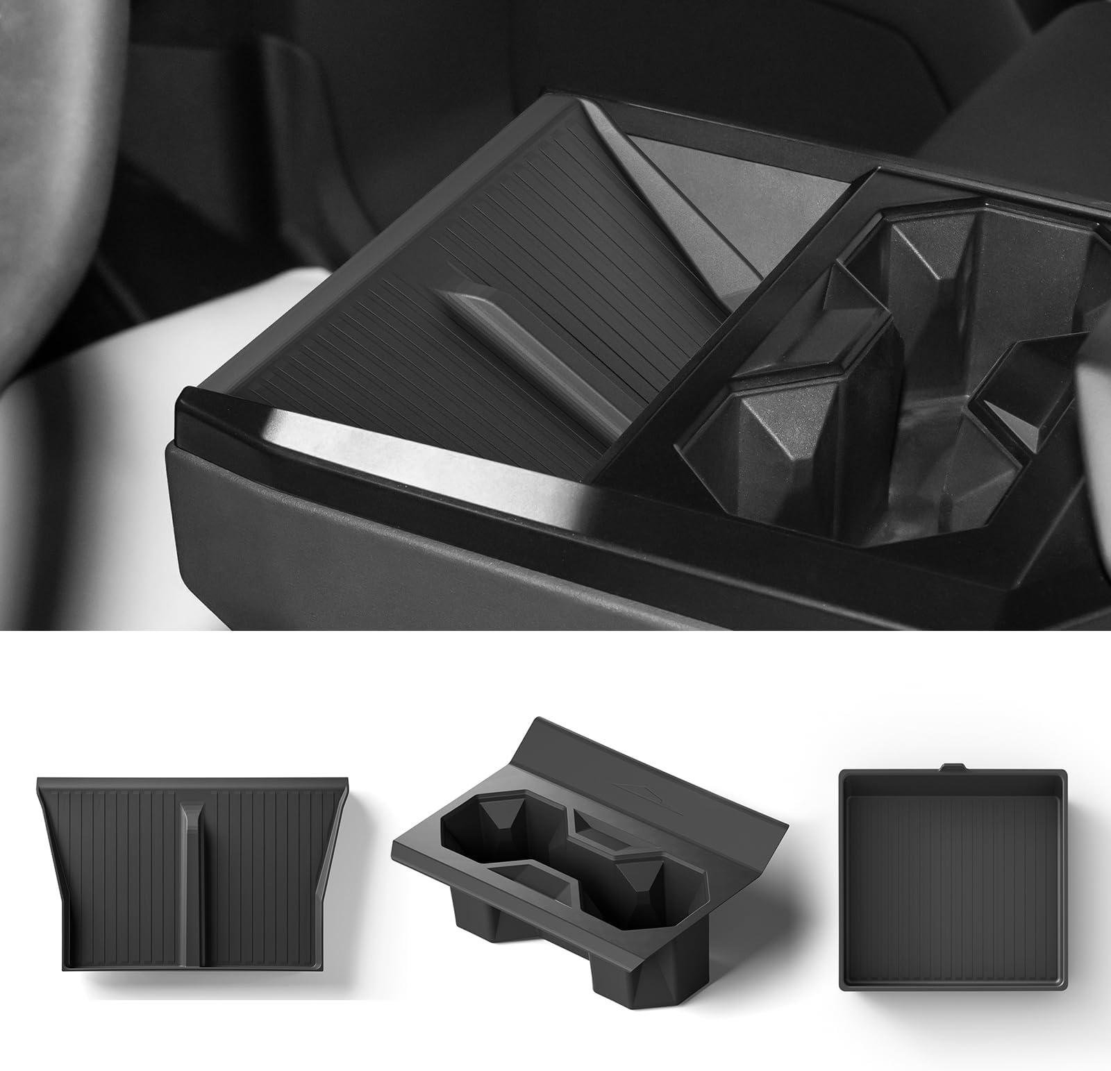 Amazon.com: Tesla Cybertruck Accessories 3pcs, Cup Holder, Center ...