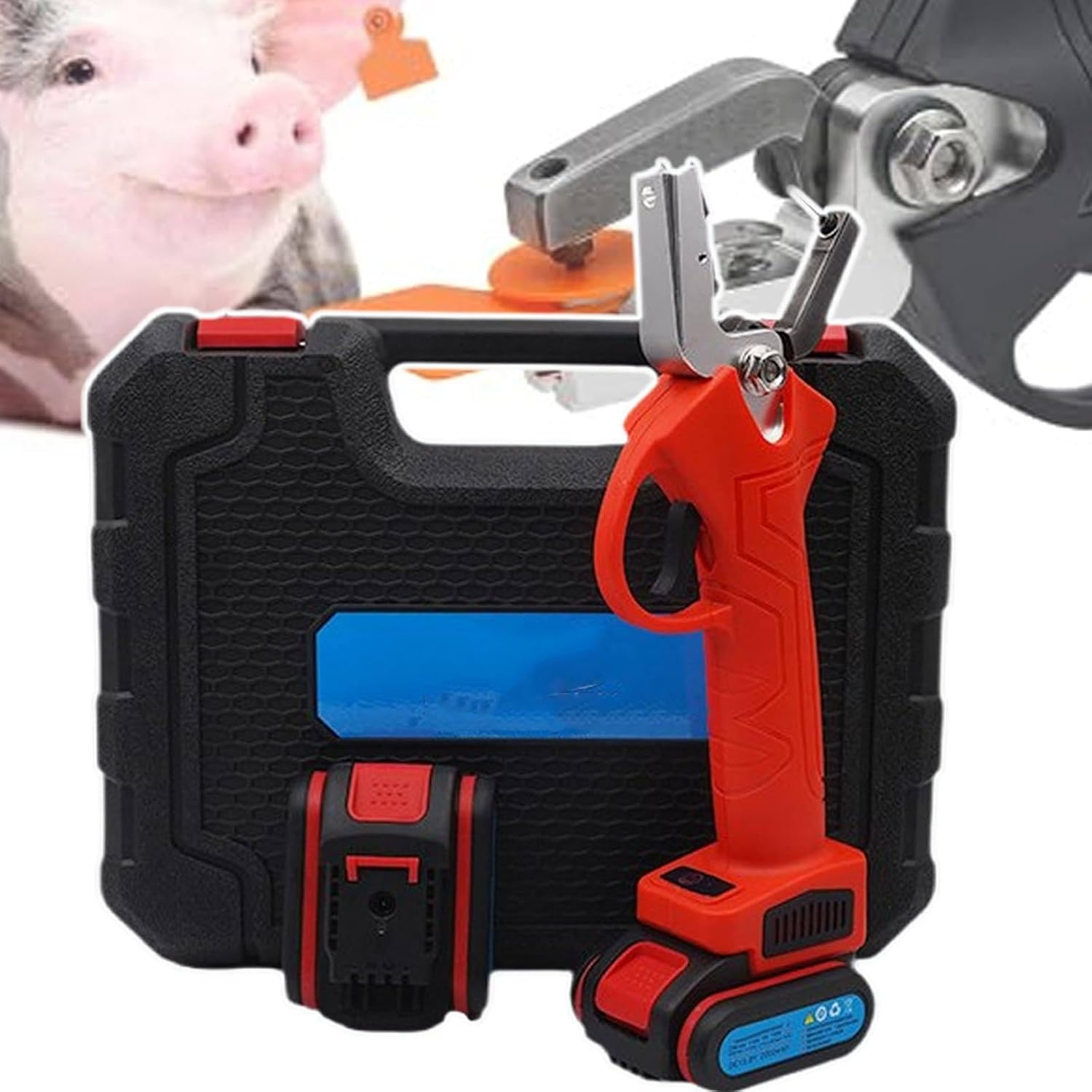 Amazon.com: MOXOW Battery Powered Ear Tag Plier, Electric Livestock ...