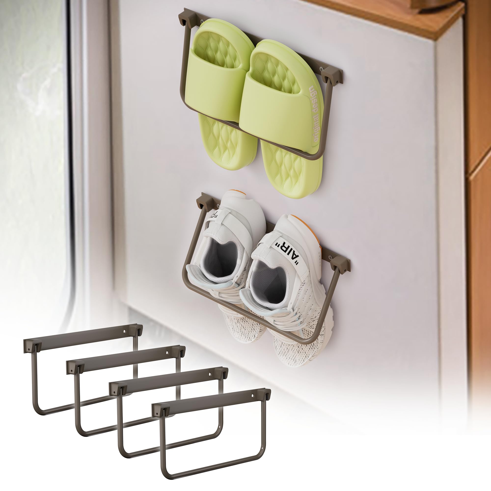 Amazon.com: Foldable RV Shoe Rack, Aluminum Wall Mounted Shoe Rack ...