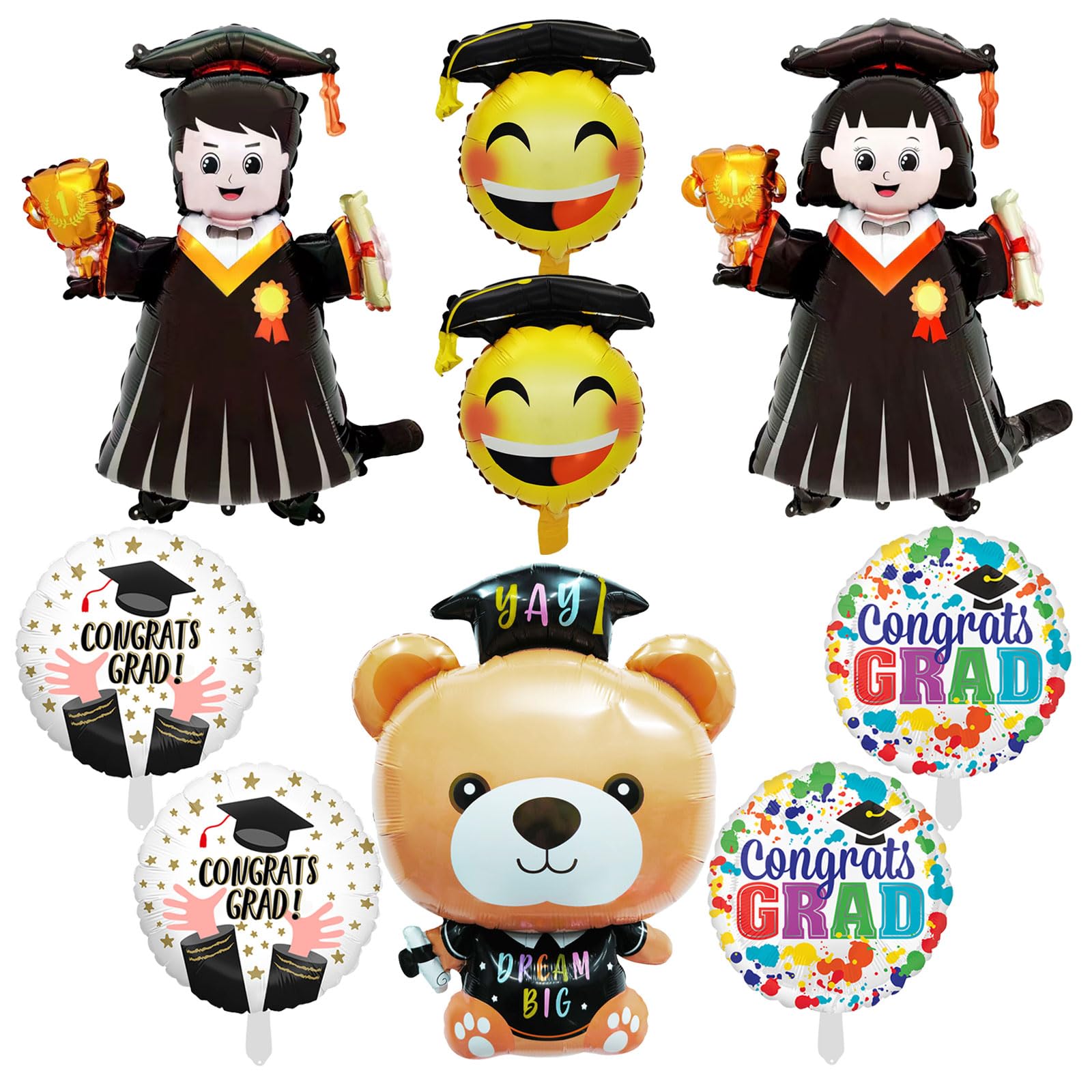 Snapklik.com : Graduation Balloons Class Of 2025, Graduation Bear Boy ...
