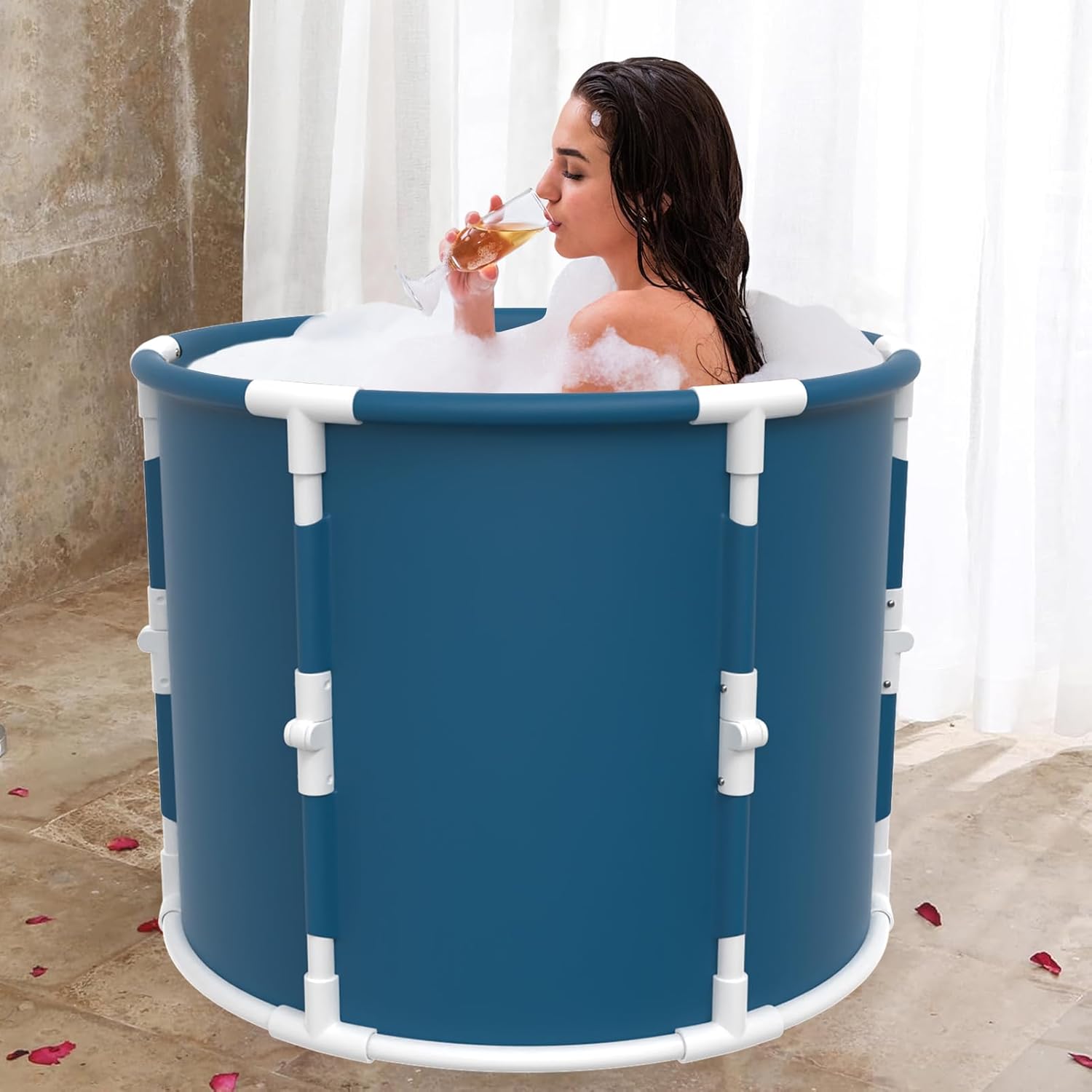 HotMax Portable Foldable Bathtub, Installation-free Soaking Bathtub for ...