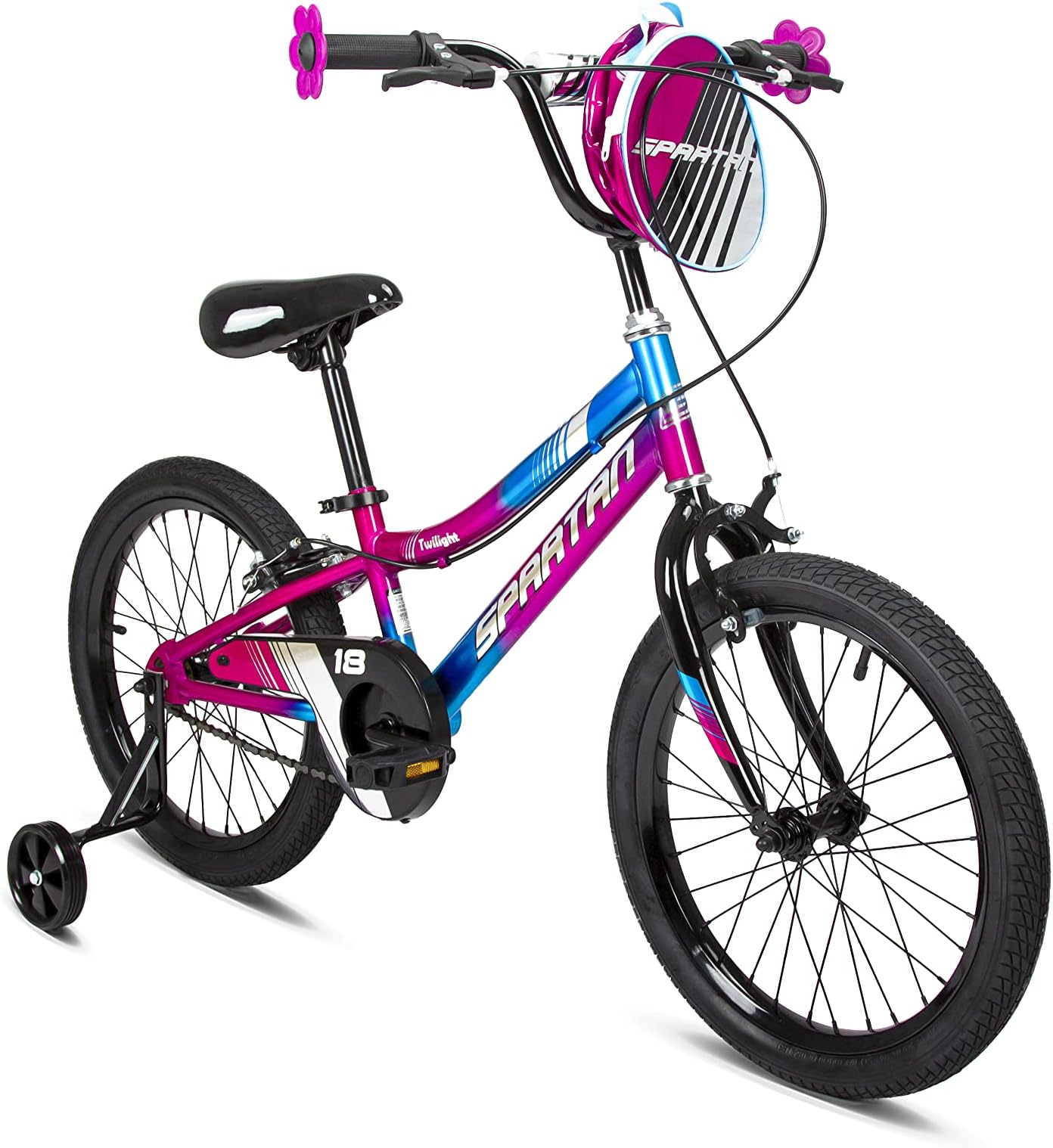 Spartan 14" Stardust Girls Bicycle with Training Wheels – Steel Frame ...