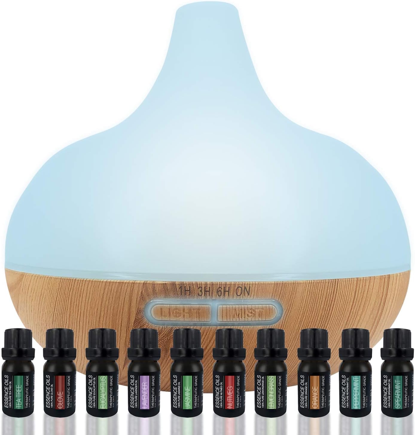 Amazon.com: Aromatherapy Diffuser & Essential Oil Set - Ultrasonic ...