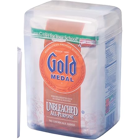 Amazon.com: Clear Airtight Flour Storage Container - BPA Free Plastic ...