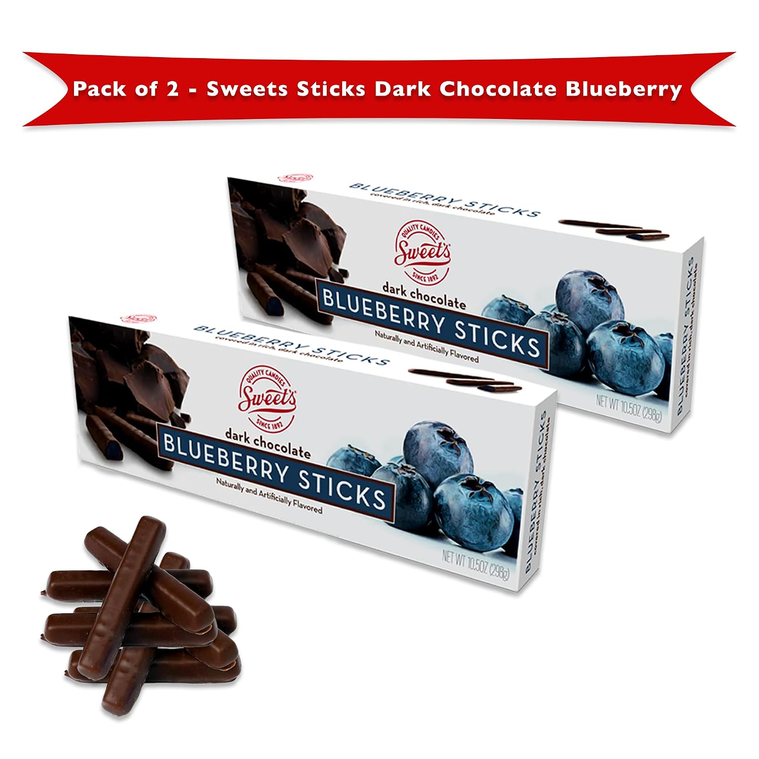 Sweet Candy – Palitos de caramelo de chocolate negro con arándanos ...