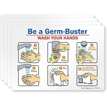 Amazon.com: SmartSign “Did You Wash Them?" Hand Washing Label | 3.5" x ...