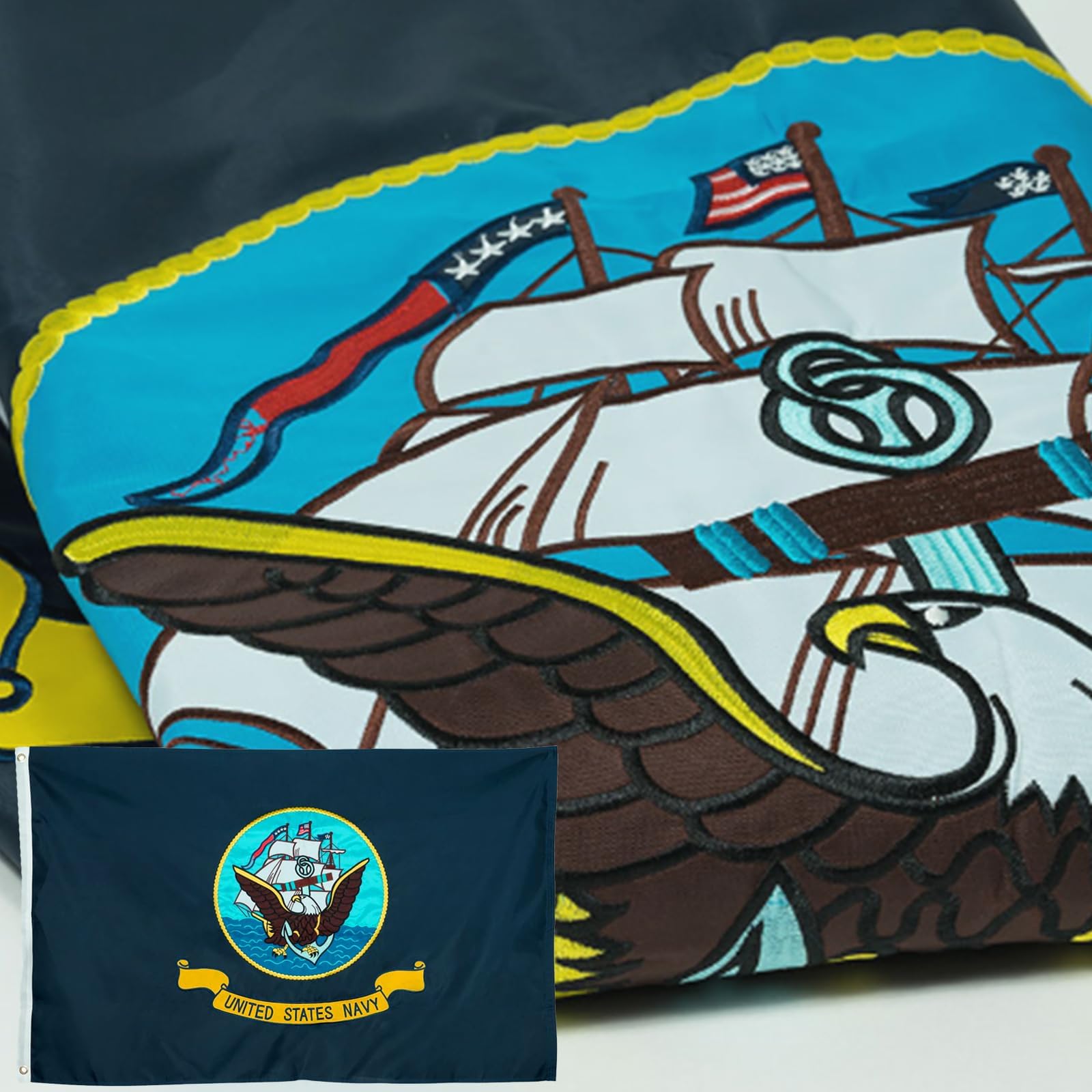 Amazon.com : US Navy Flag by USA Flag Co. is 100% American Made: The ...