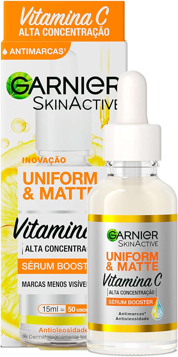 Sérum Facial Antimarcas Garnier Uniform & Matte Vitamina C, 15ml | Amazon.com.br