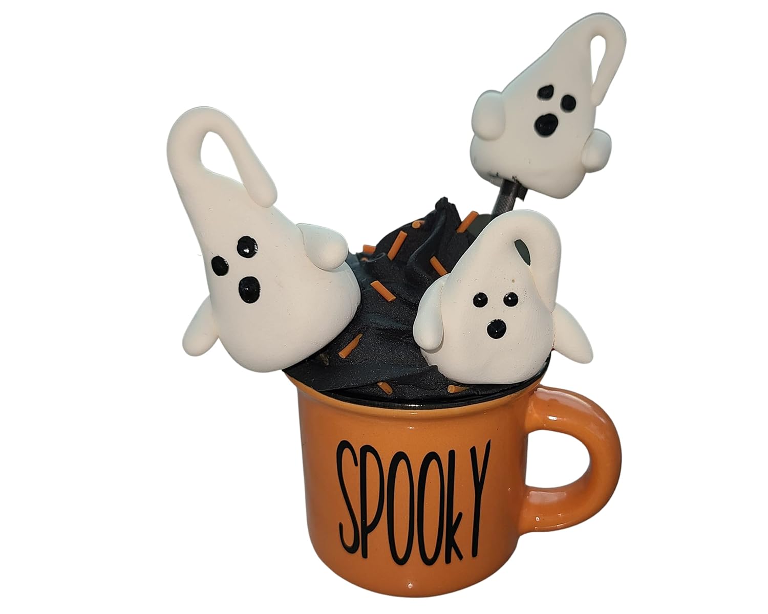 Amazon.com: Ghost Mini Mug with Topper, Fake Mini Coffee Cup, Mini Mug ...