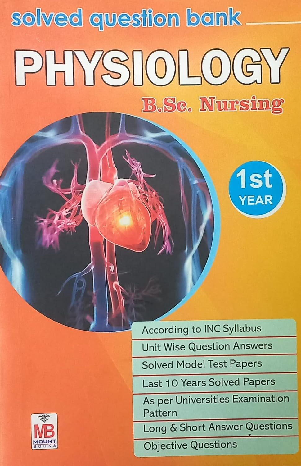 Buy B.Sc Nursing 1 year solved question bank Physiology Book Online at ...