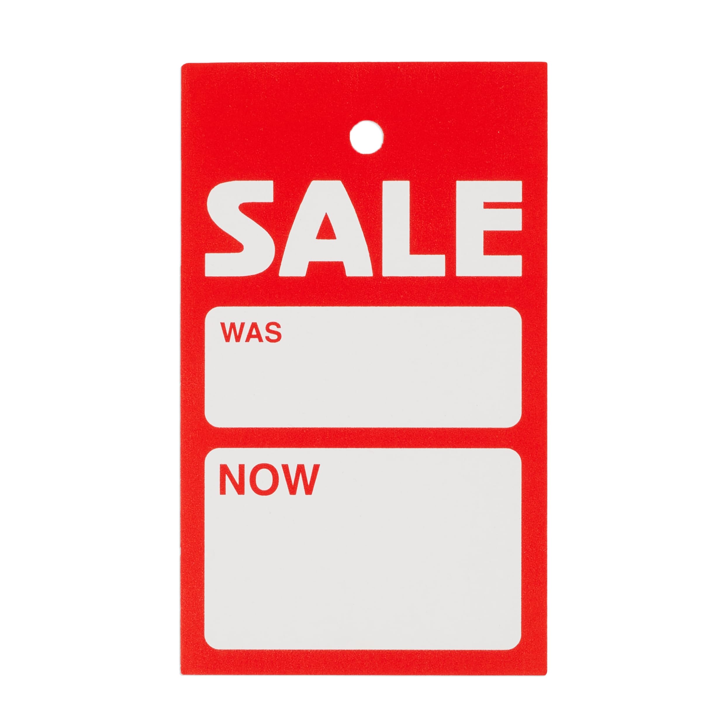 Principal Sale Hanger Tickets - 73x122mm Rectangle Ticket/Bulk Pack of ...