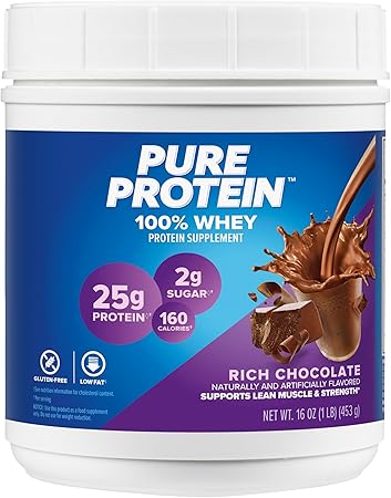 Amazon.com: Pure Protein Powder, Whey, High Protein, Low Sugar, Gluten ...