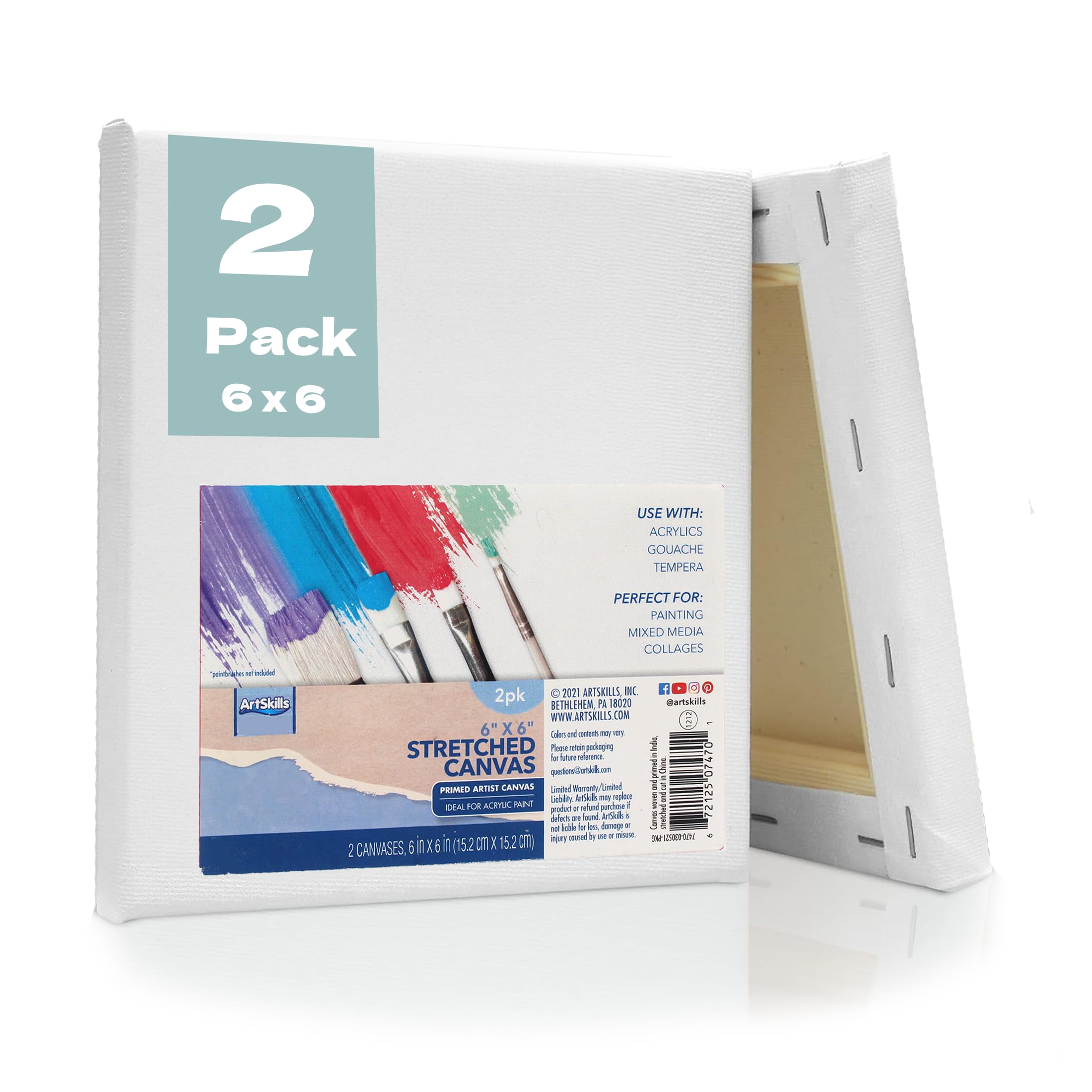 Snapklik.com : ArtSkills Stretched Canvases For Painting