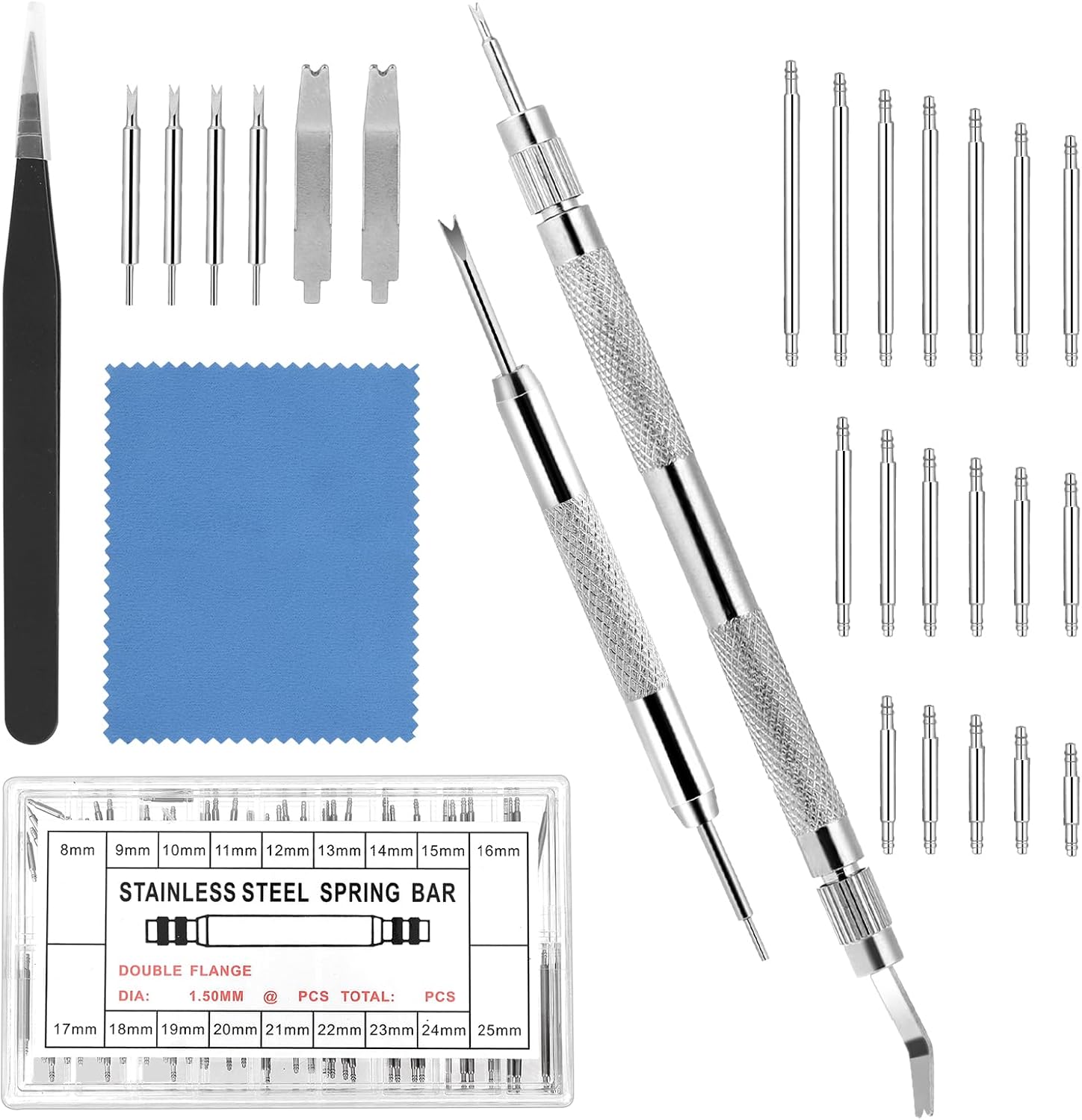Amazon.com: Watch Link Pins Kit, 81 Pcs Watch Band Repairing Tools ...