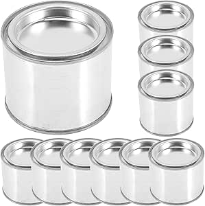 MAGICLULU 10Pcs touch up paint container airtight paint container metal ...