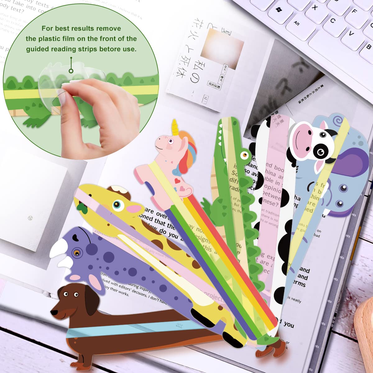Snapklik.com : Guided Reading Strips, Animal Highlight Bookmarks Help