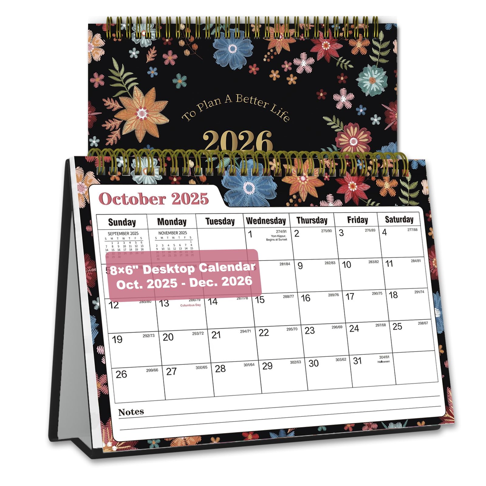 Snapklik.com : Small Desk Calendar 2026 - Standing 2026 Desk Calendar ...