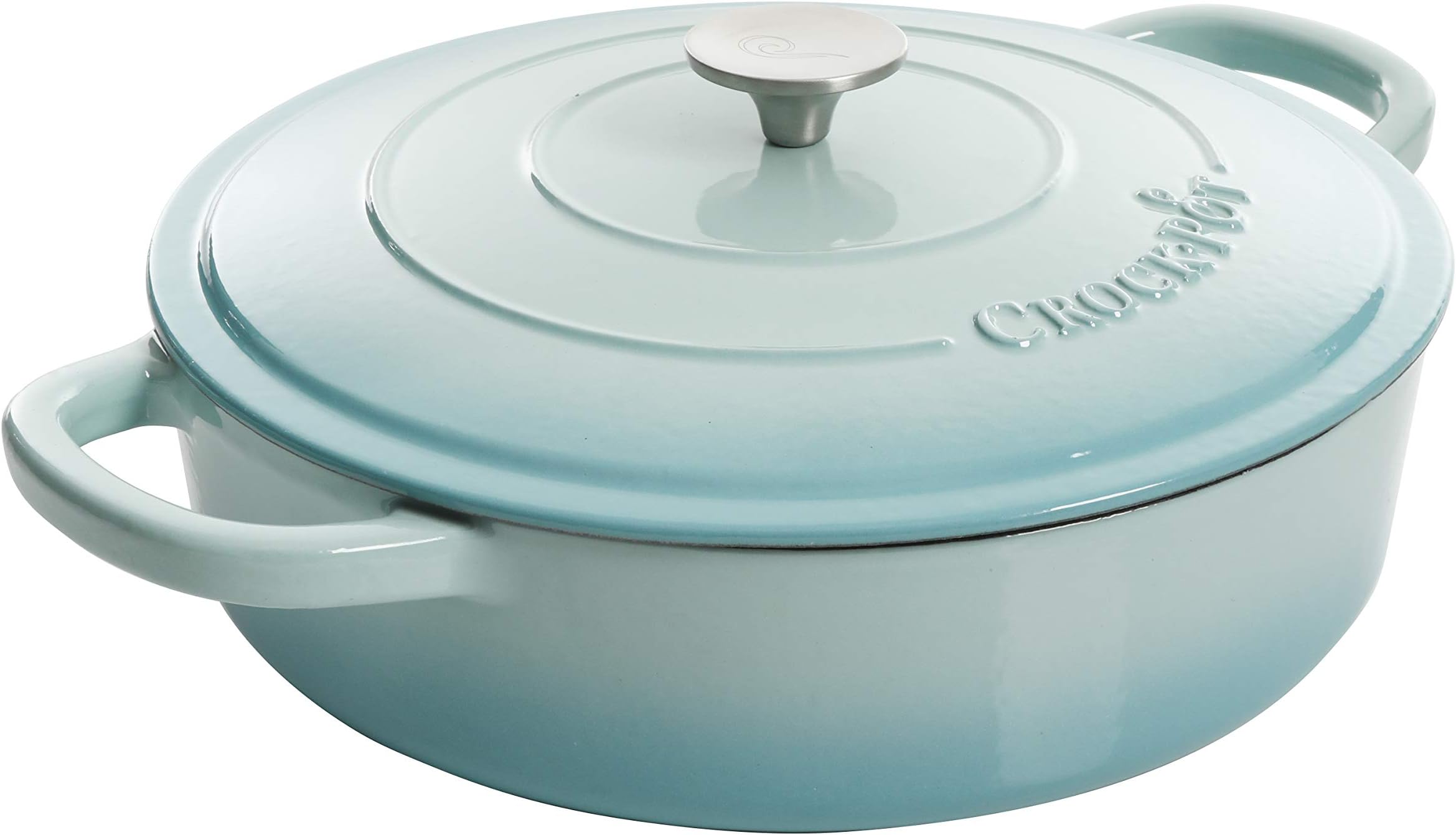 Amazon.com: Crock-Pot 3 Qt European Enameled Cast Iron Sauce Pan W/Lid ...