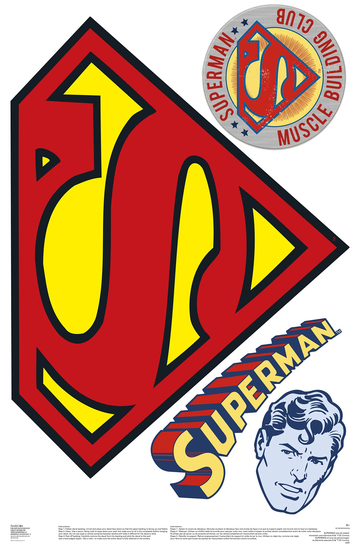 Calcomanía De Pared Con El Logotipo De Superman