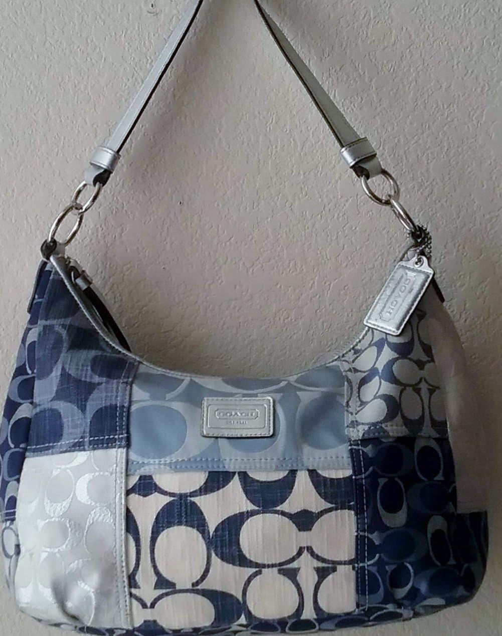 Amazon.com: Coach Limited Edition Patchwork Convertible Shoulder Hobo ...