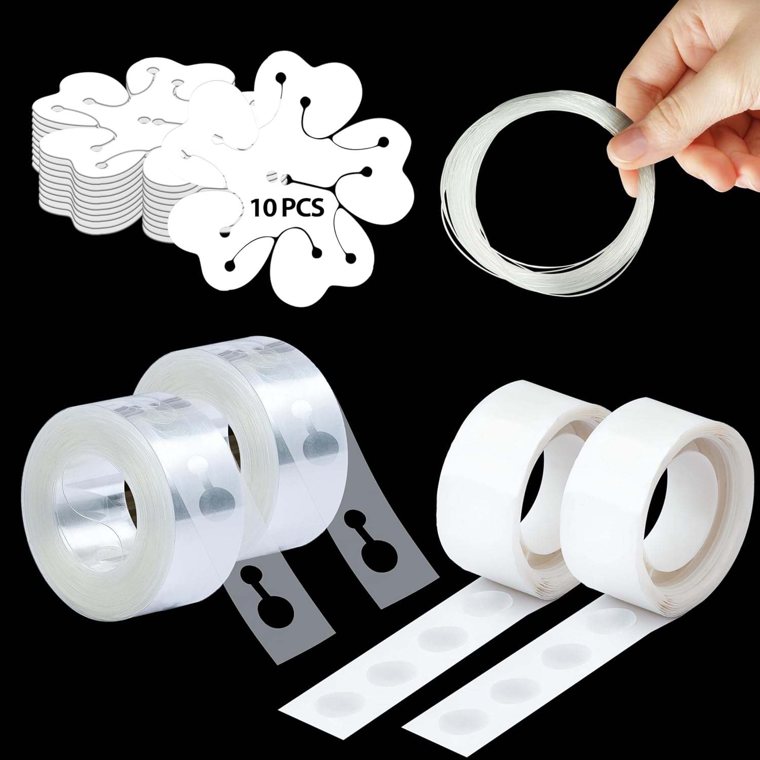 Femanzu Balloon Arch Tape Kit with 2x 5m Balloon Arch Strip Tape Rolls ...