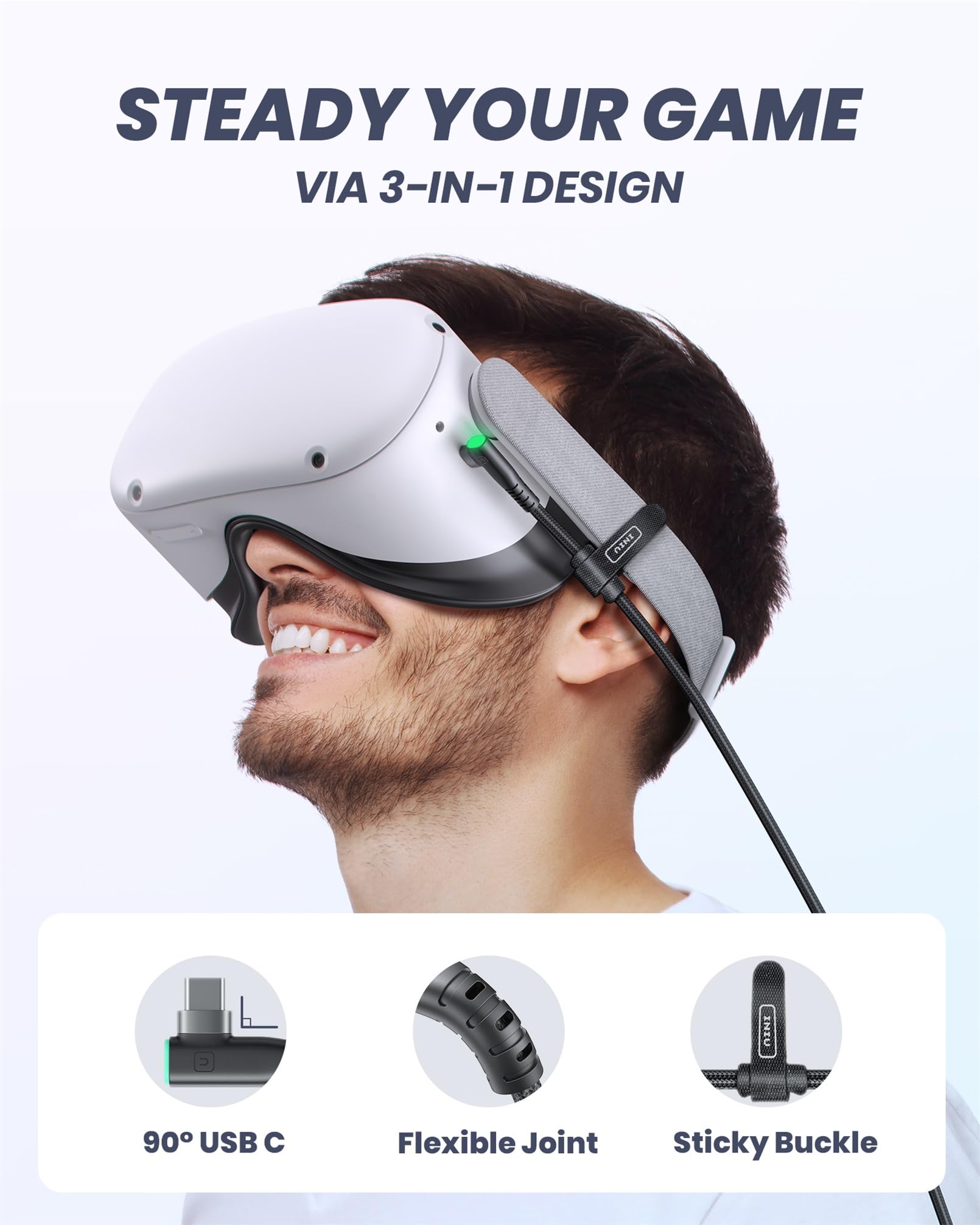 Snapklik.com : INIU Link Cable, 16FT VR Cable Compatible