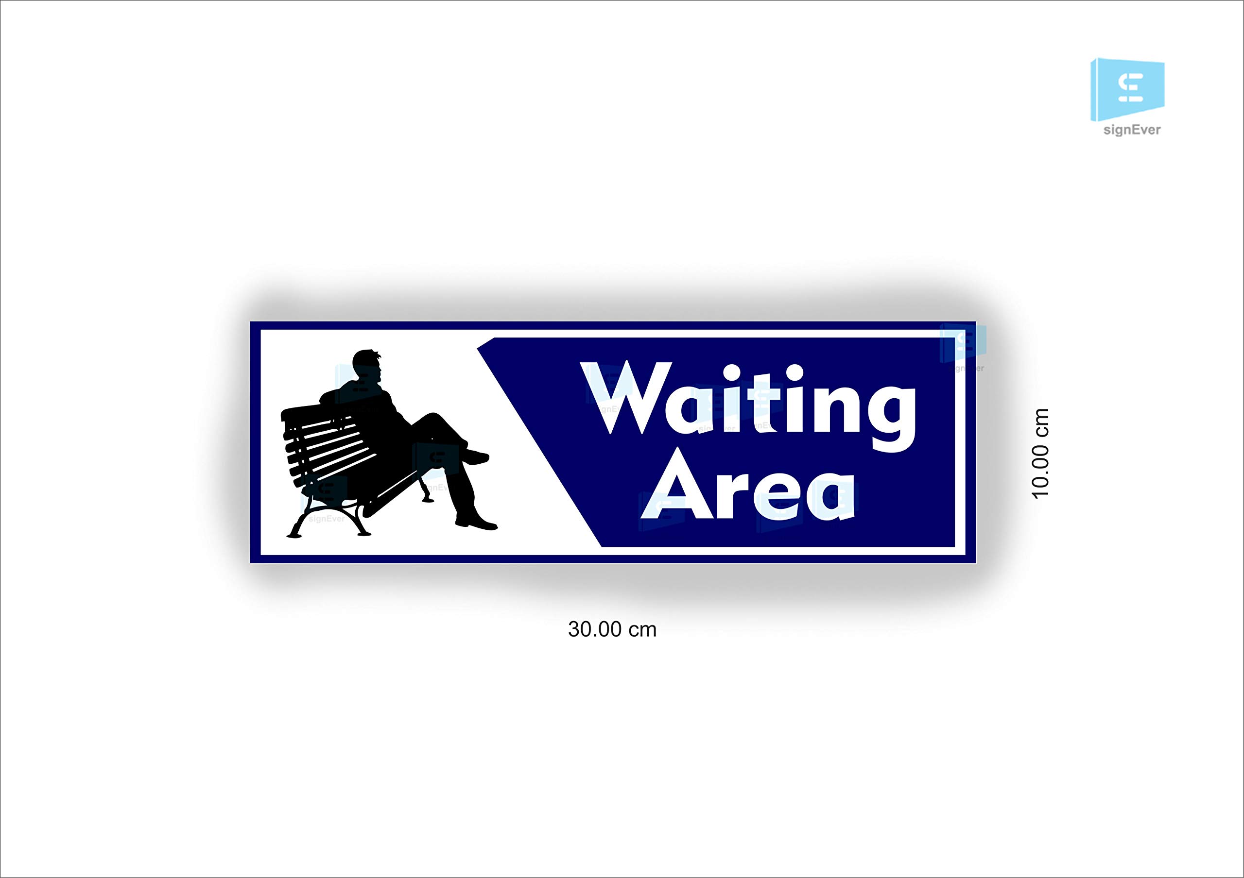 Buy SIGN EVER Waiting Area Sign Boards For Office Hospital Bank Clinic ...